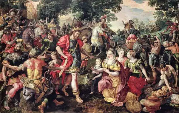 Maarten de Vos: David and Abigail or Alexander and the Family of Darius ...