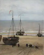 Thorsten Waenerberg: Coastal scene in Netherlands | Sea and ships ...