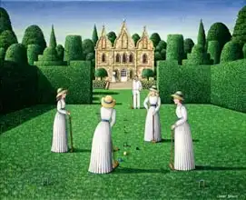 Larry Smart: The Croquet Match | People | Contemporary art | Fine art ...