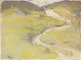 Edgar Degas: Pathway in a Field | Landscapes | Impressionism | Fine art ...